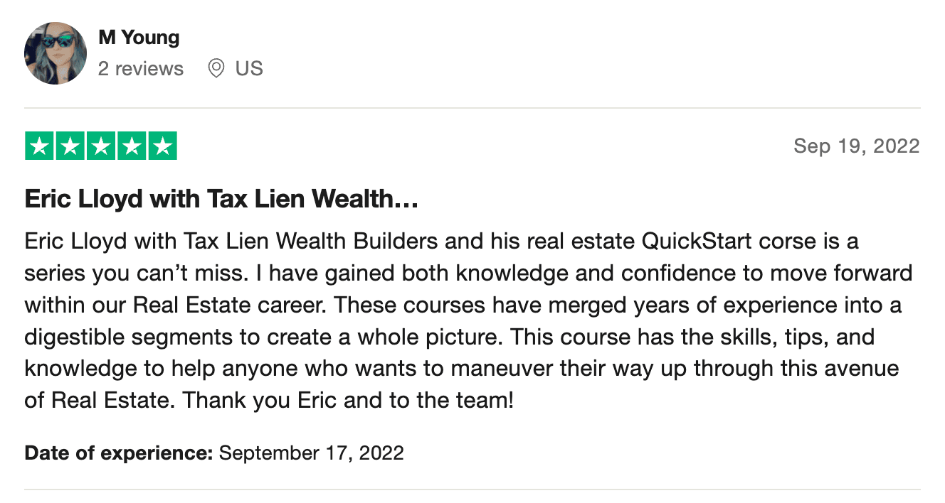 Tax Lien Wealth Builders Reviews
